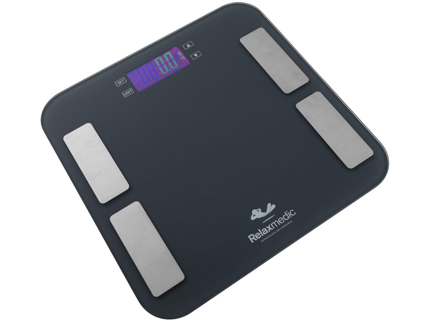 Balança Digital de Bioimpedância até 180kg Relaxmedic