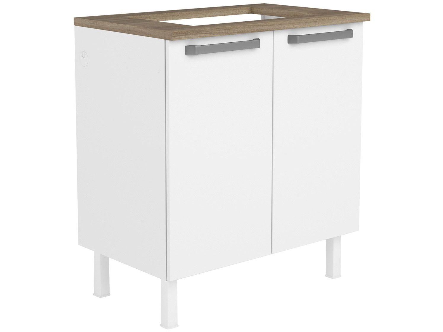 Balcão de Cozinha com Tampo para Cooktop Colormaq 2 Portas Verona Plus