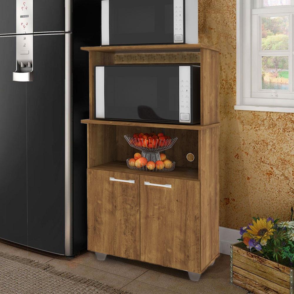 Balcão para microondas e forno elétrico Cuca Canela - Mirarack ...