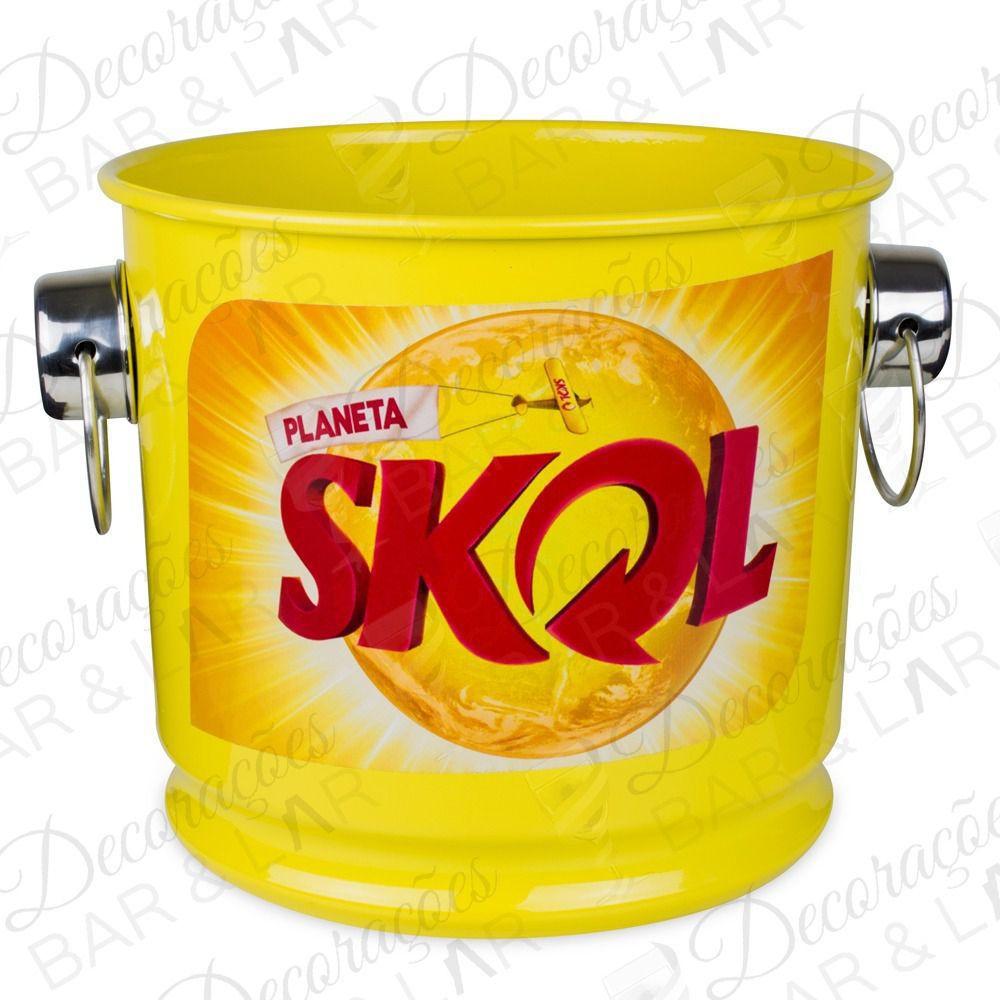 Balde de gelo em alumínio 10 litros - skol - Camarim Móveis - Balde de ...