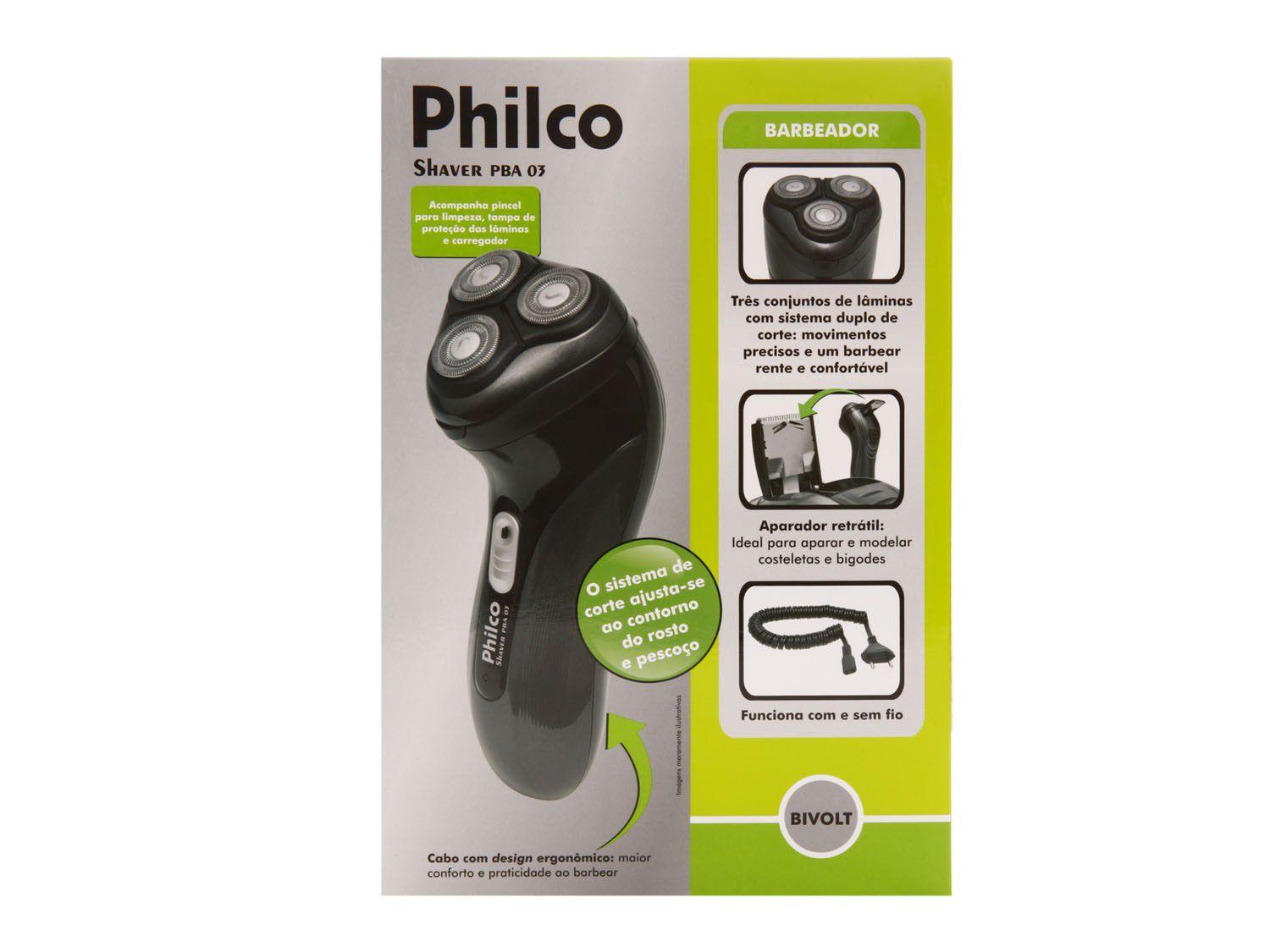 Barbeador Elétrico Philco - Shaver PBA03 - Barbeador Elétrico ...