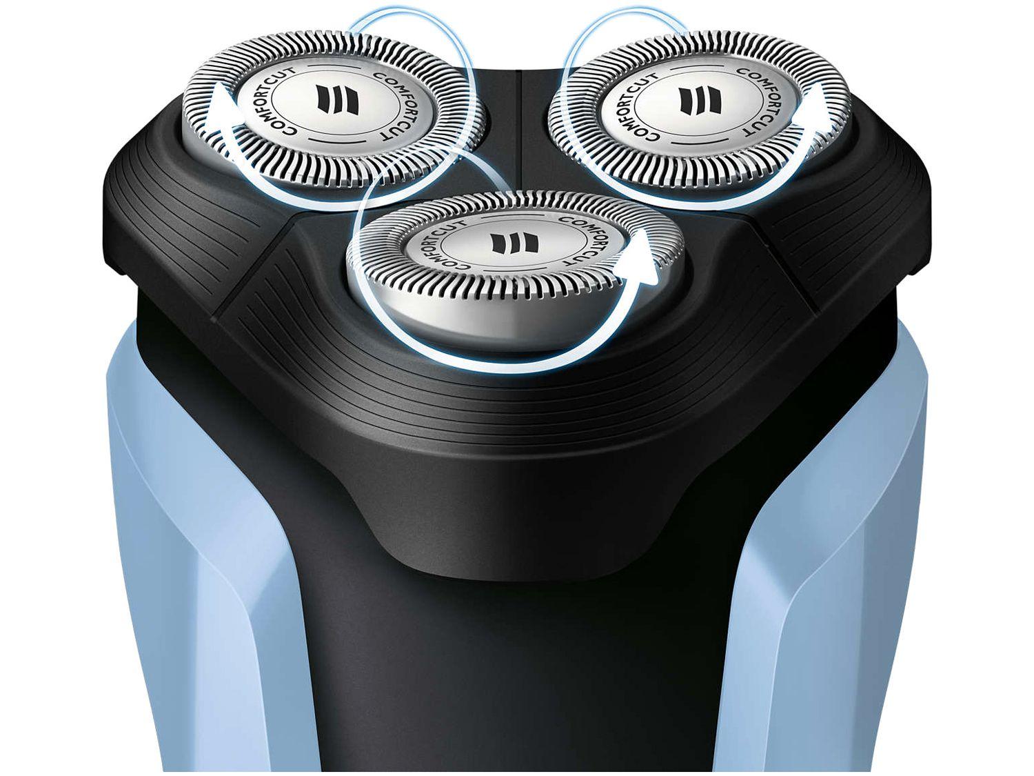 Barbeador Elétrico Philips AquaTouch - Seco e Molhado - Barbeador ...