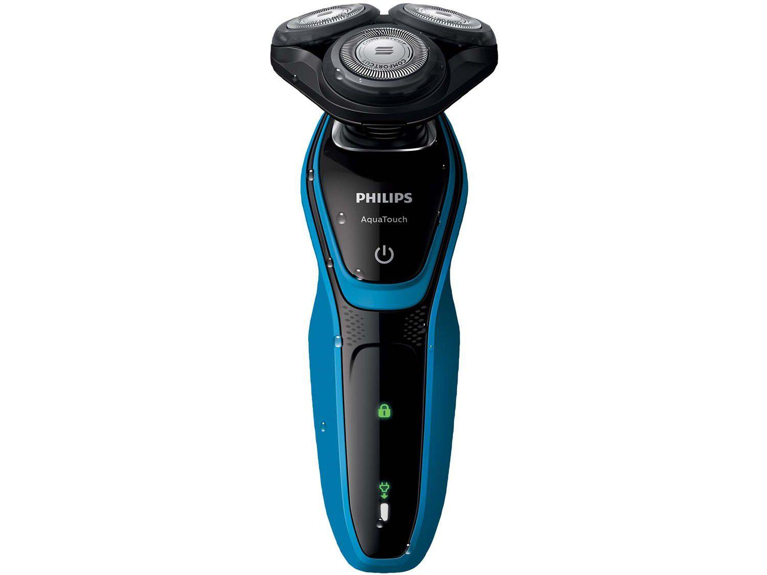 Barbeador Elétrico Philips AquaTouch - Seco e Molhado - Barbeador ...