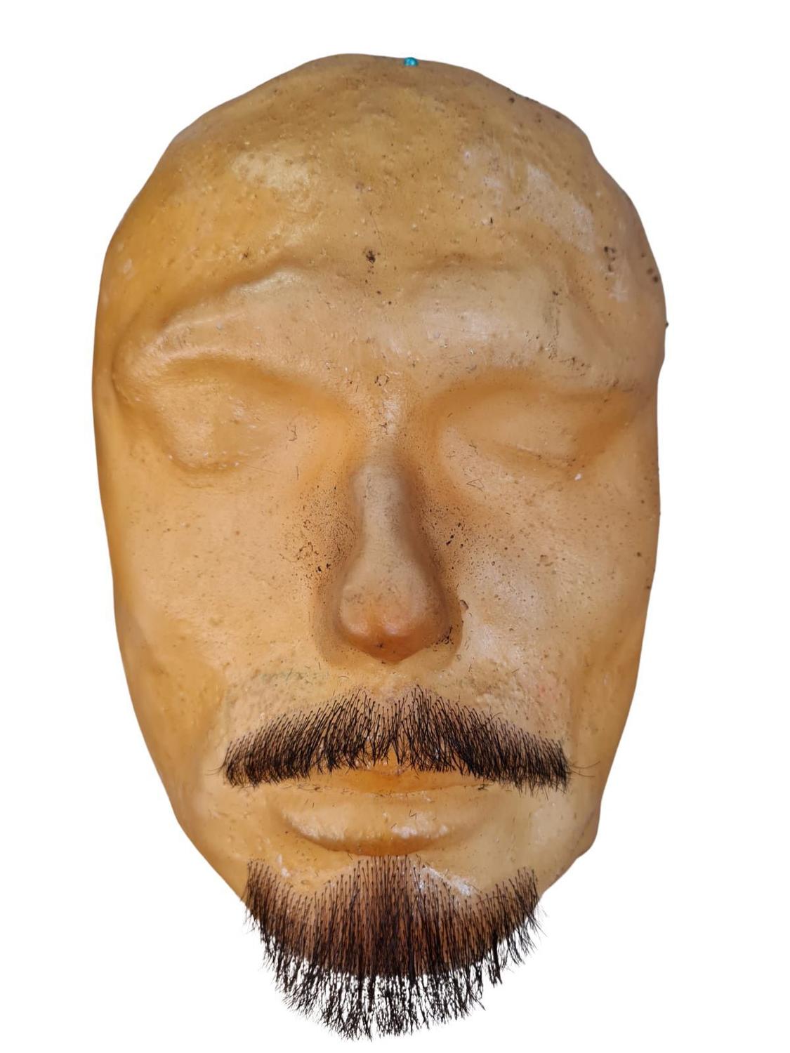 Barbicha cavanhaque + Bigode falso postiço Castanho escuro + cola ...