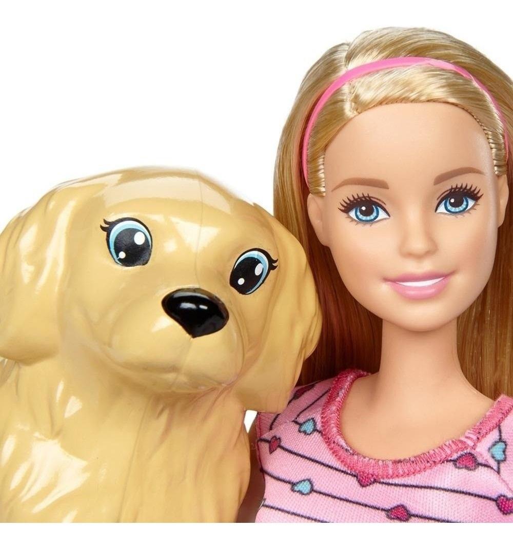 Barbie Família de Filhotinhos Recém-Nascido MATTEL - FDD43 - Bonecas ...