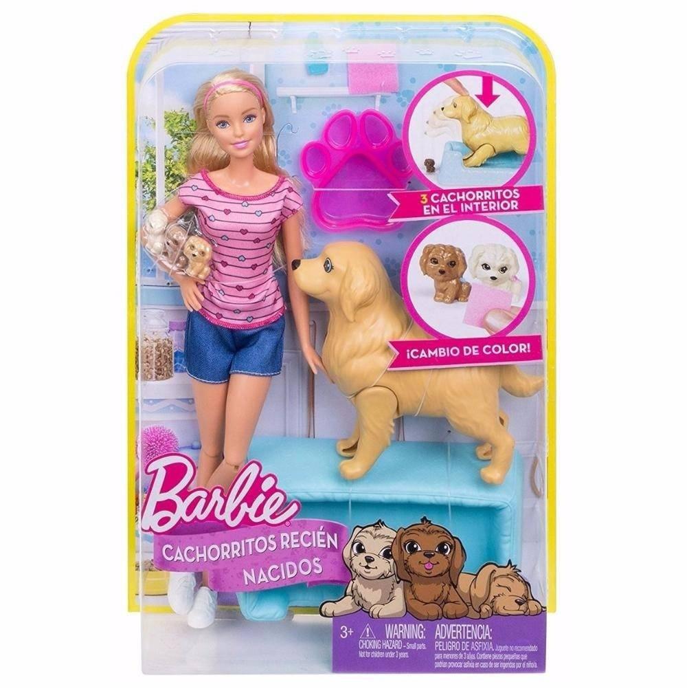 Barbie Família de Filhotinhos Recém-Nascido MATTEL - FDD43 - Bonecas ...