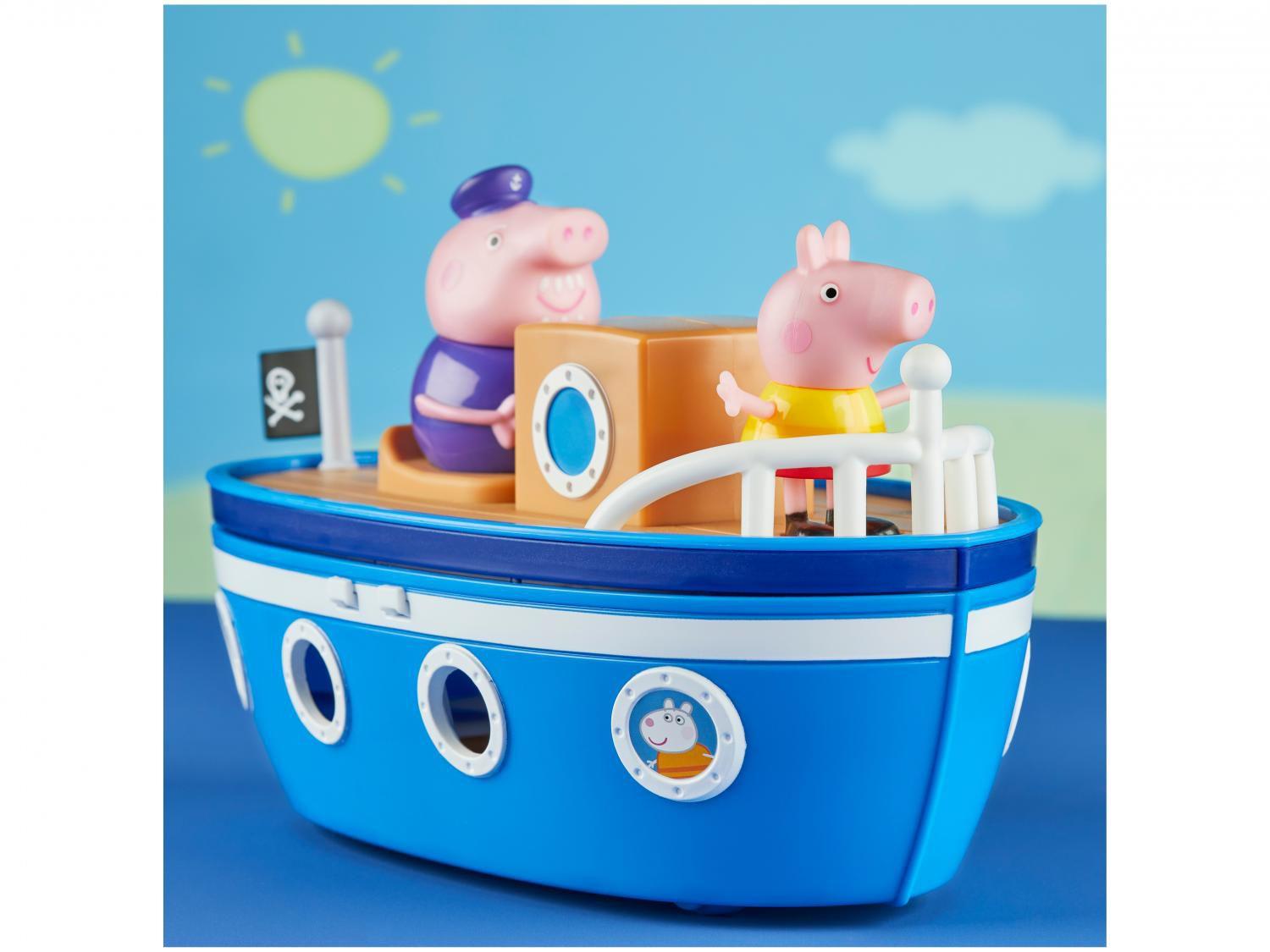 Barco de Brinquedo Peppas Adventures Barquinho do Vovô Pig Hasbro com ...