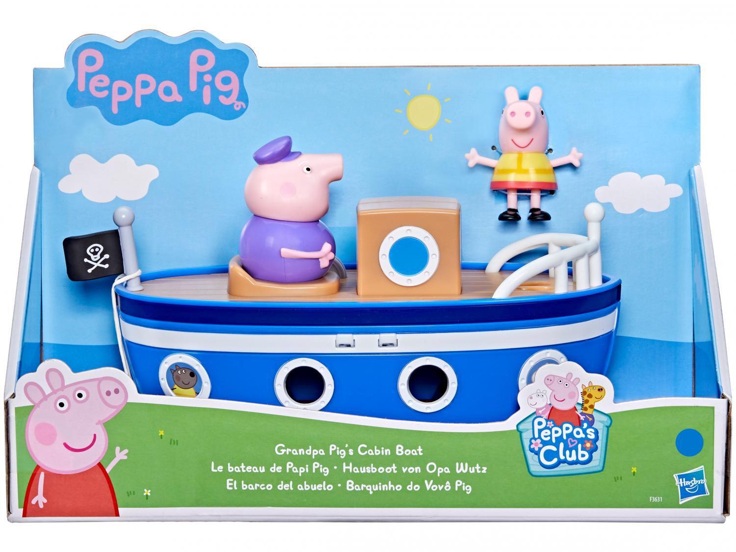 Barco de Brinquedo Peppas Adventures Barquinho do Vovô Pig Hasbro com ...