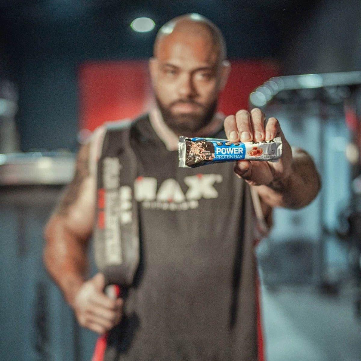 Barra De Proteína Max Titanium Power Protein Bar 8un de 90g - Barra de ...