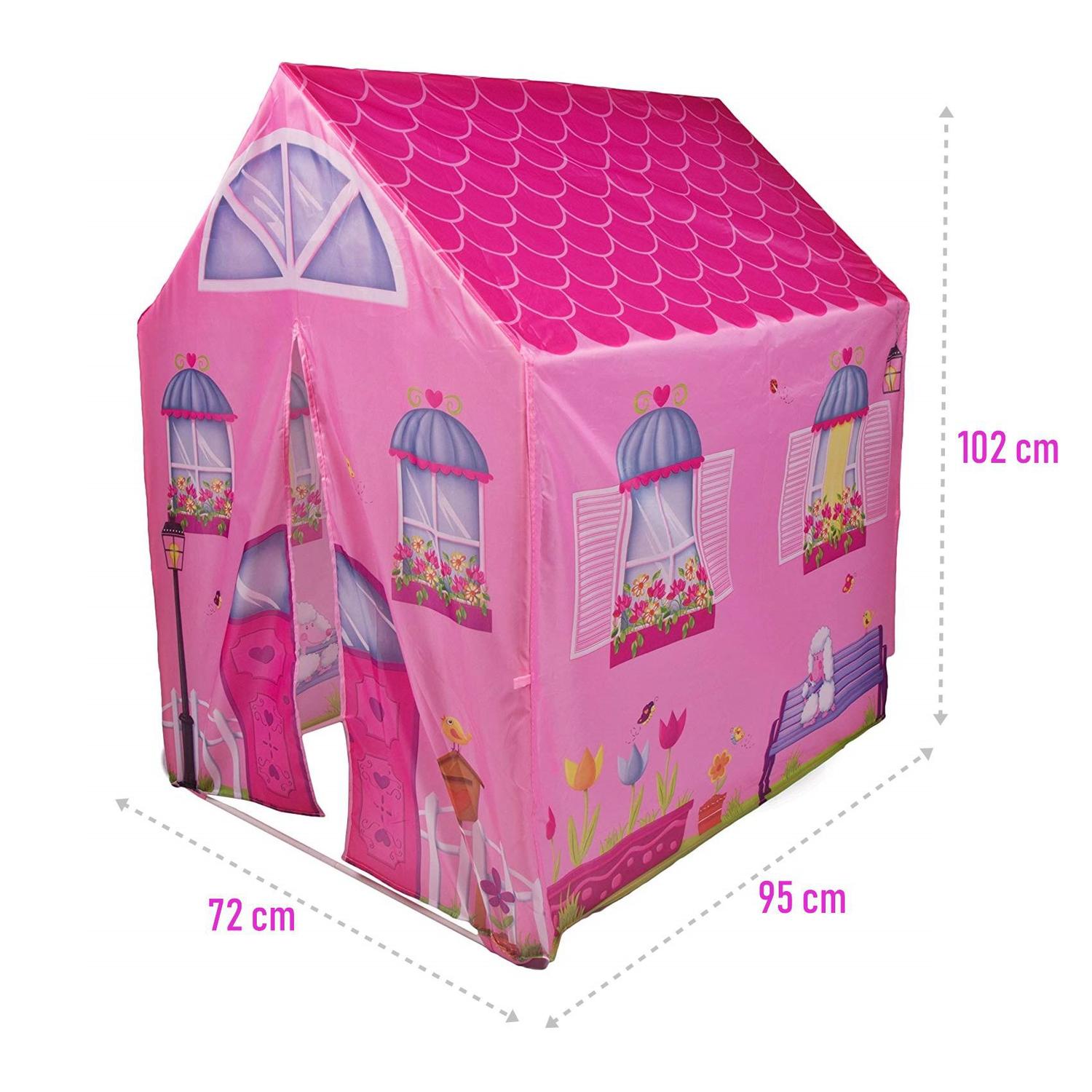 Barraca Cabana Infantil Casinha Rosa Menina Acampamento - Dm Toys ...