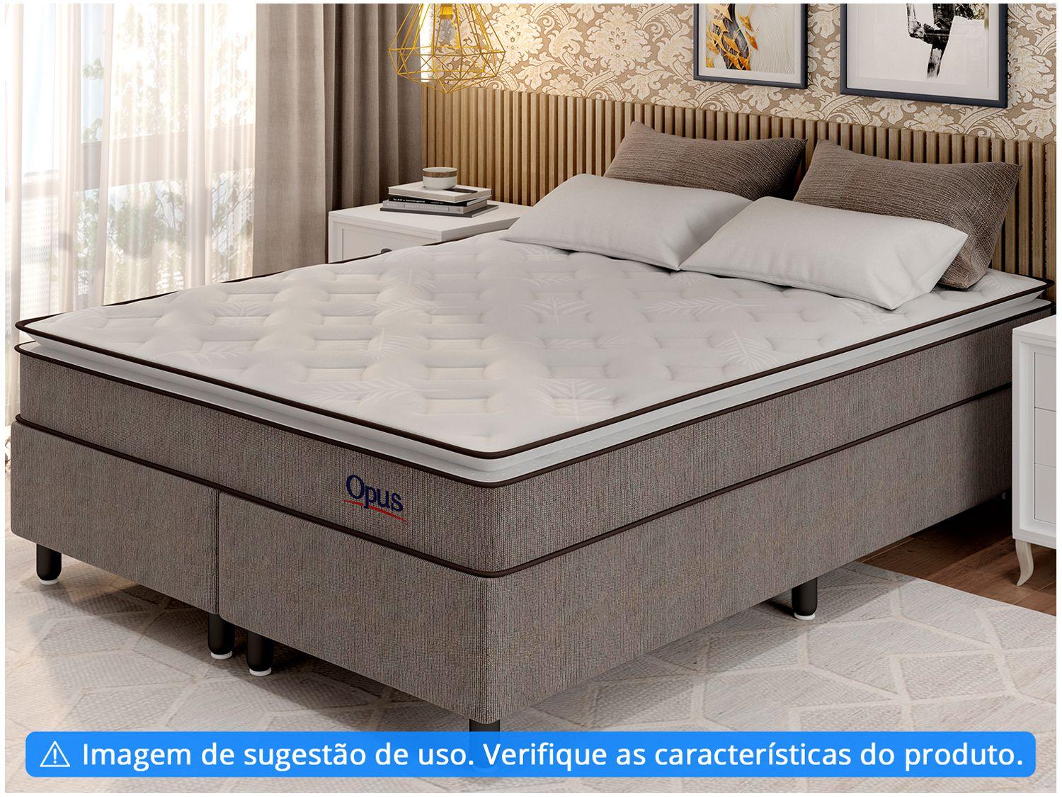 Base Cama Box Queen Plumatex Bipartido - 37x158x198cm Ópus - Base para ...