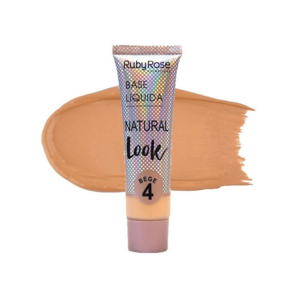 Base Liquida Natural Look Ruby Rose 29ml - Base Facial - Magazine Luiza