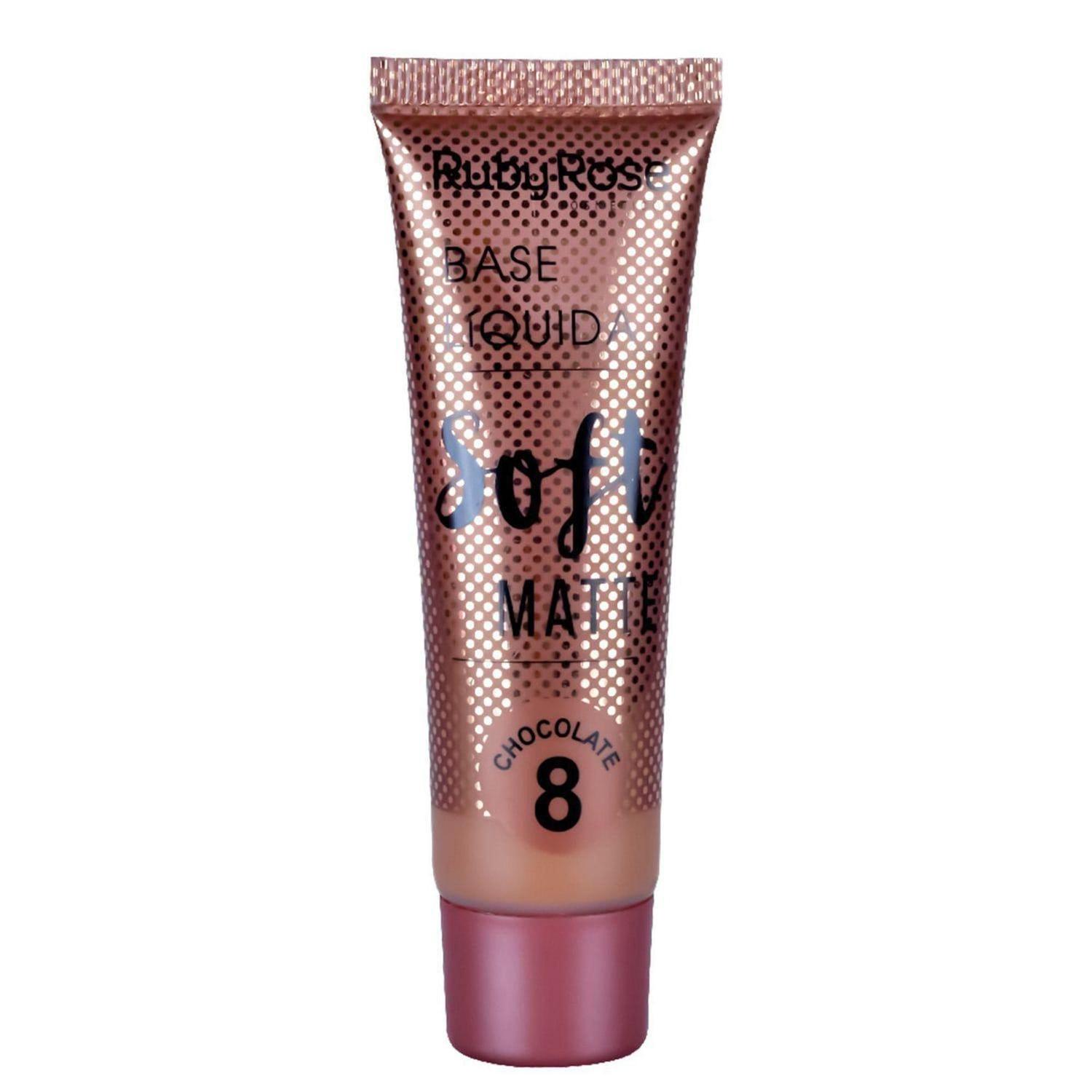 Base Ruby Rose Soft Matte 8 Chocolate - 29ml - Maquiagem - Magazine Luiza