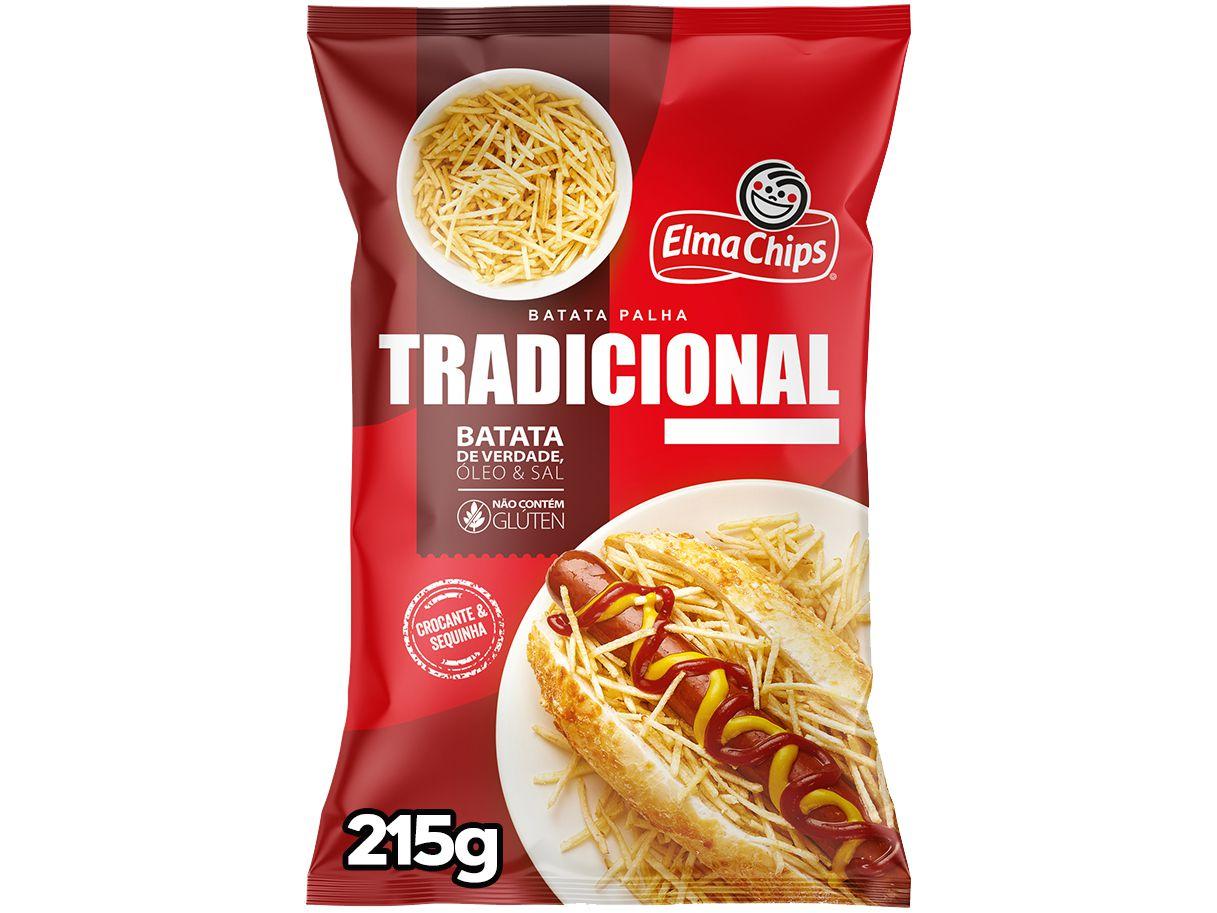 Batata Palha Elma Chips Tradicional Pacote 215g