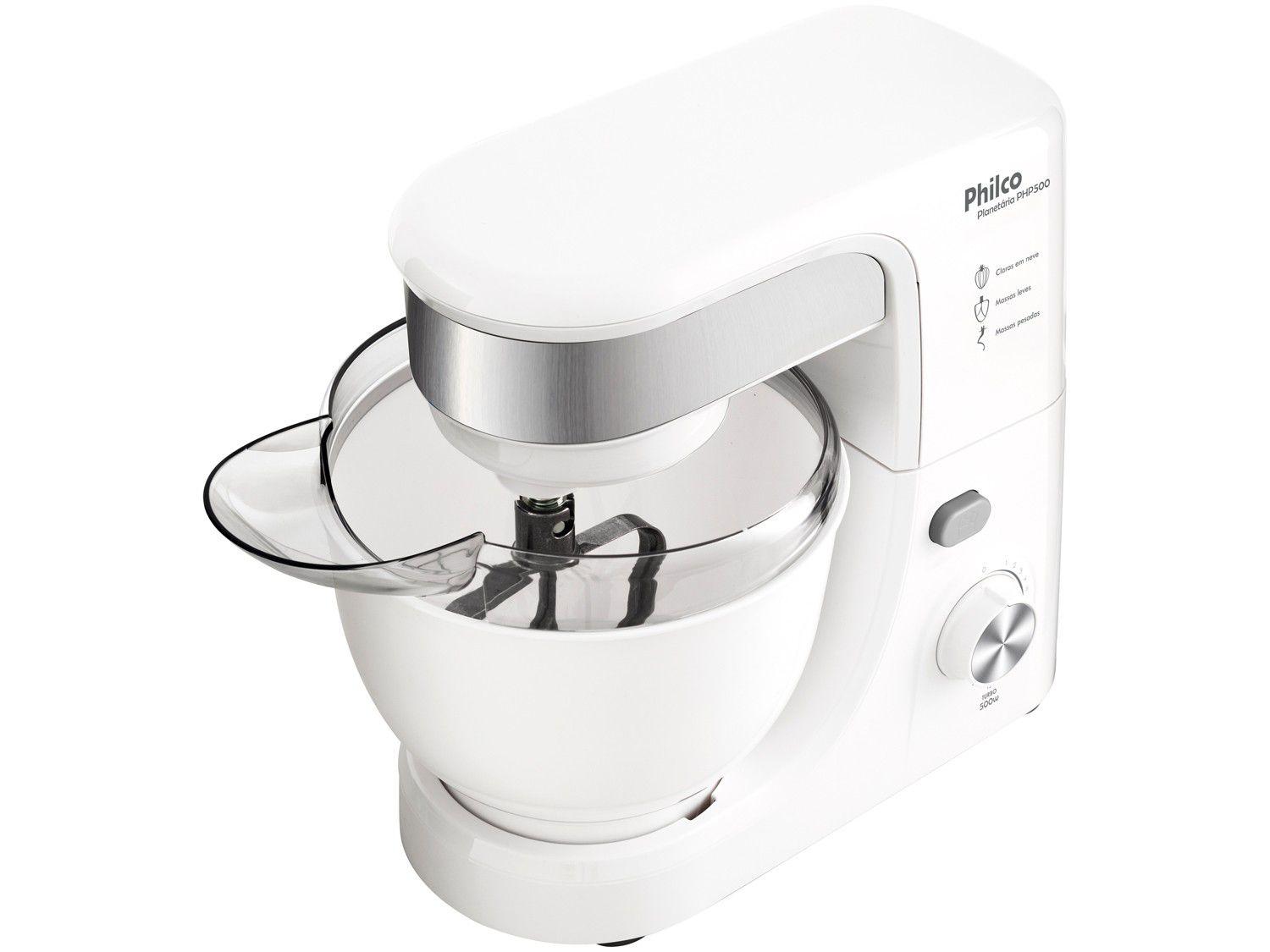Batedeira Planetária Philco Branca PHP500 Turbo 500W 12 Velocidades