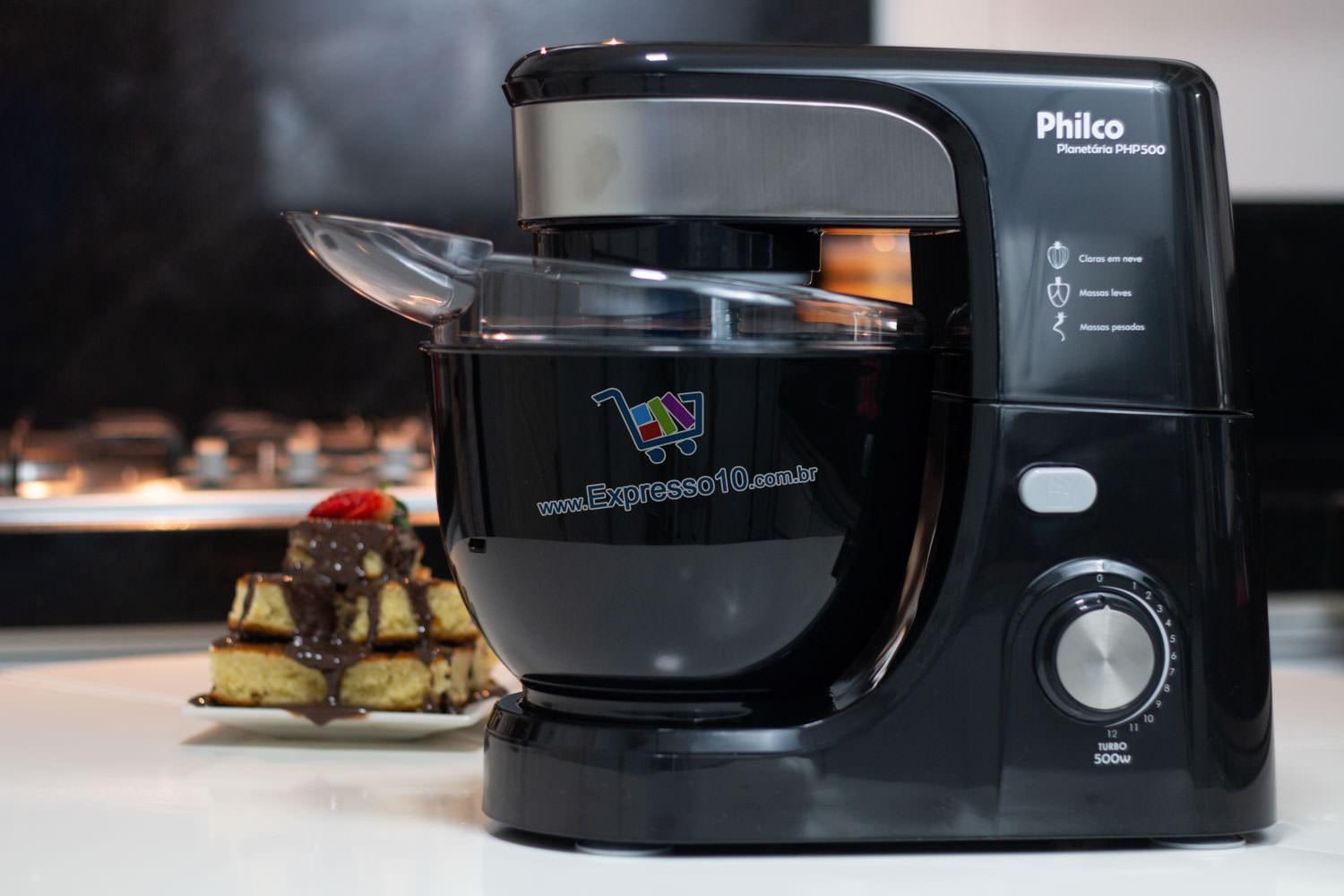 Batedeira Planetária Philco Turbo Preta PHP500 - Batedeira Planetária - Magazine Luiza