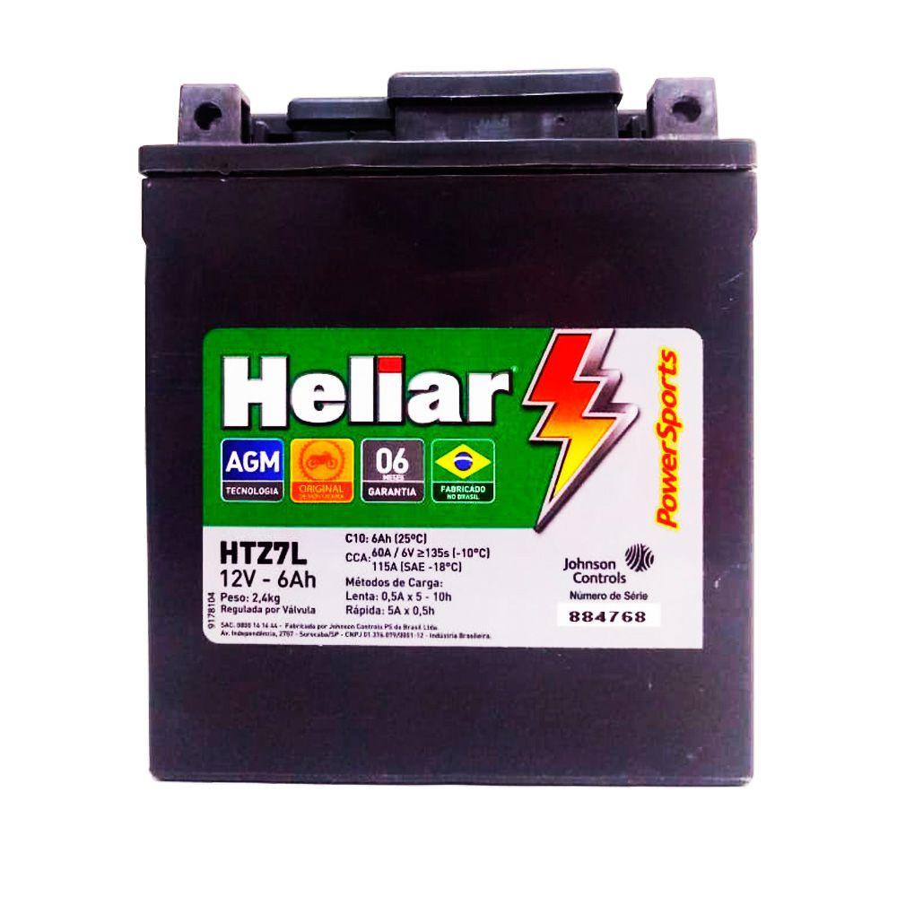 Bateria Heliar Htz7l 6ah Falcon Cb 300 Tornado Lead 110 Outros