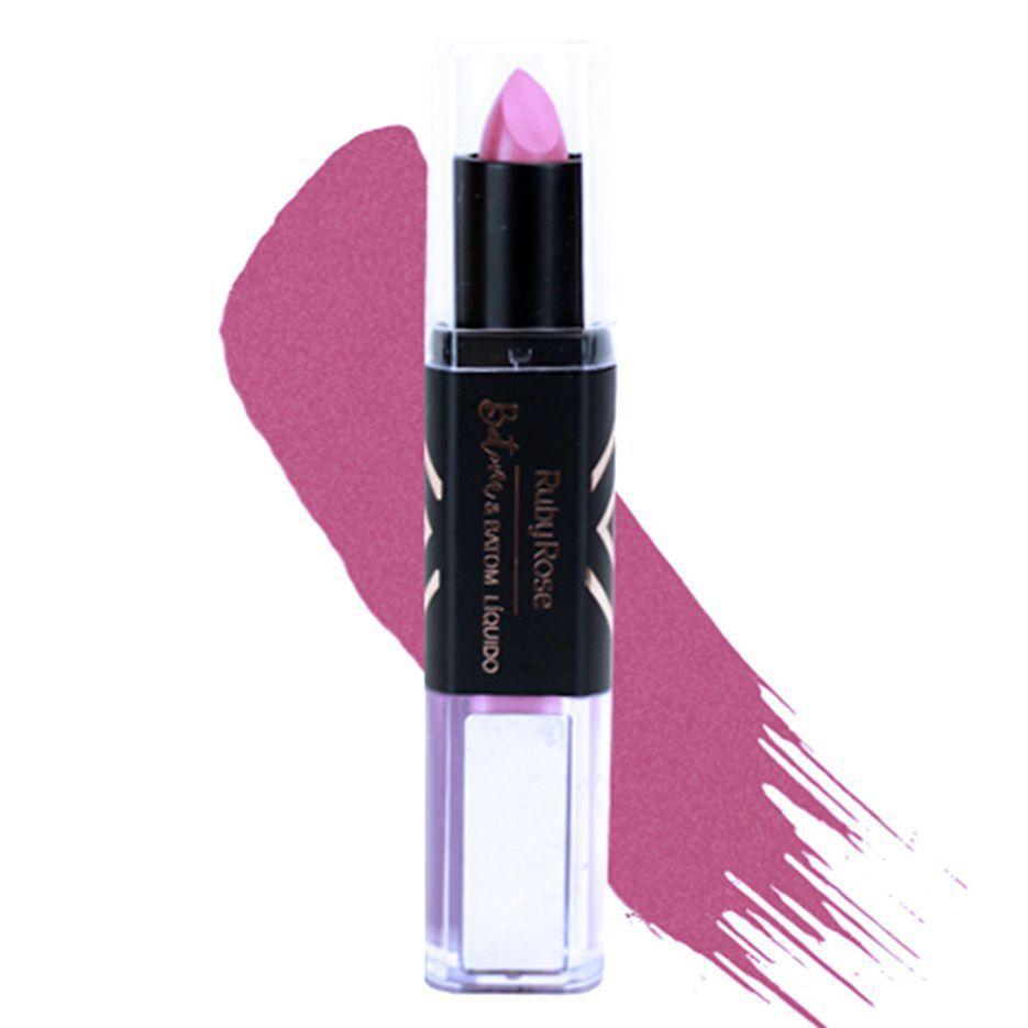 Batom Líquido Duo Matte Ruby Rose - OEM - Batom - Magazine Luiza