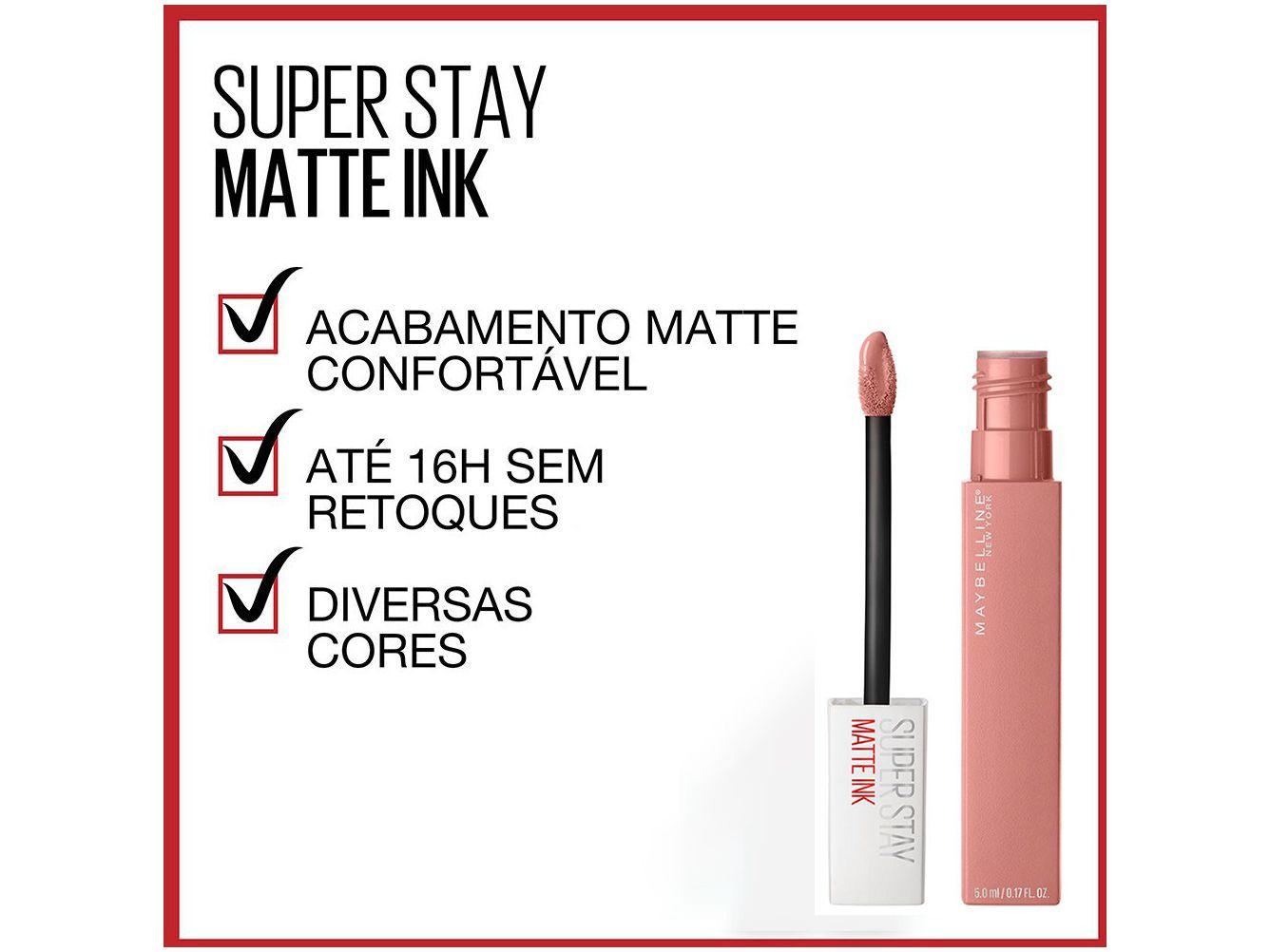 Batom Líquido Matte Maybelline Ink SuperStay Poet 5ml