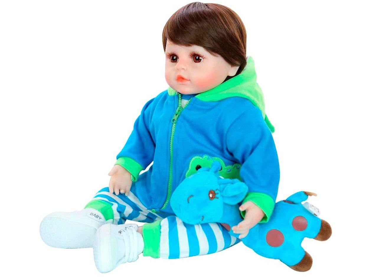 Bebê Reborn Gabriel Laura Baby 45cm com Acessórios