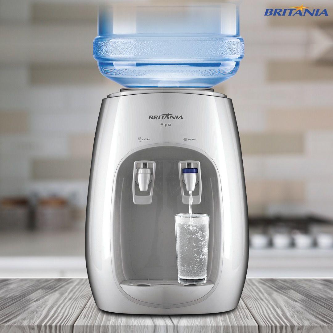 Bebedouro de Água Britânia Aqua BBE04BGF Branco Gelo Eletrônico Bivolt ...