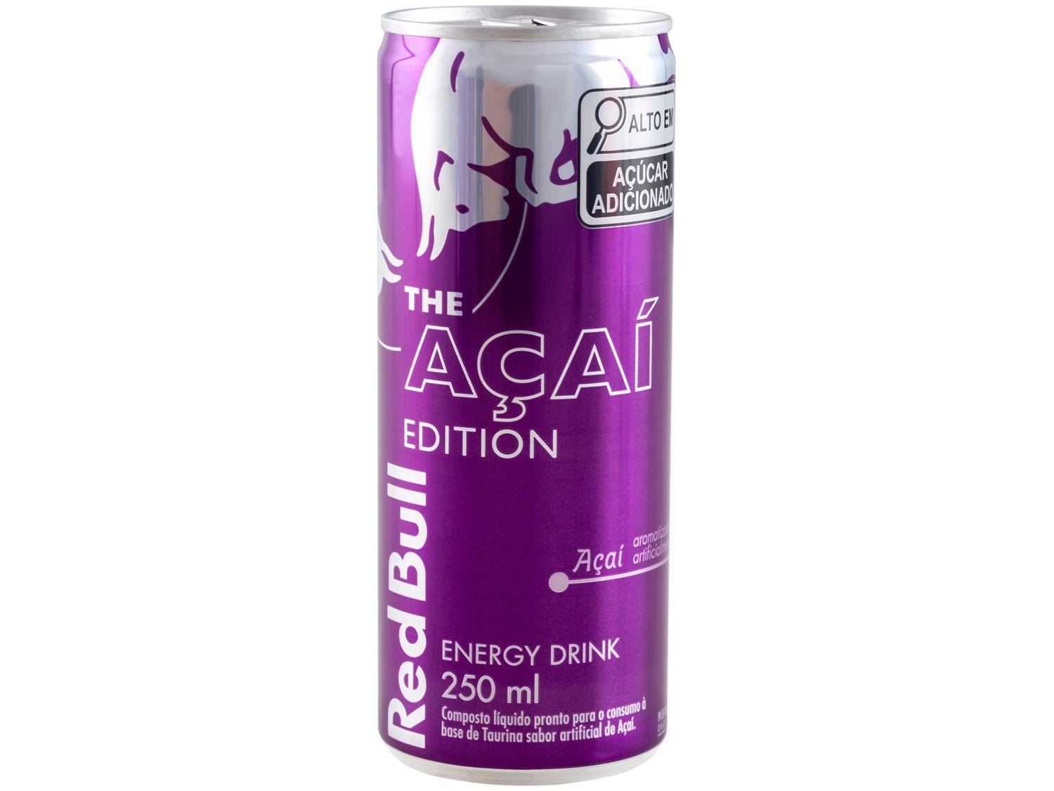 Bebida Energética Red Bull Açaí 250ml 4 Unidades