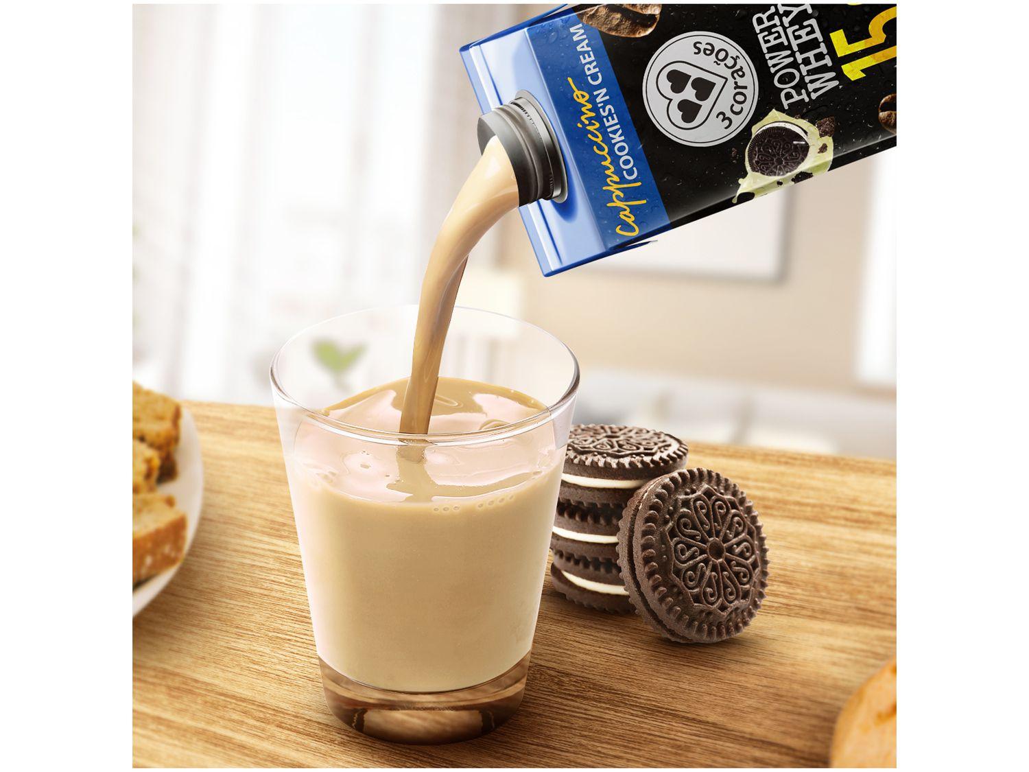 Bebida Láctea UHT com 15g de Proteínas 3 Corações - Cookies'n Cream 250ml