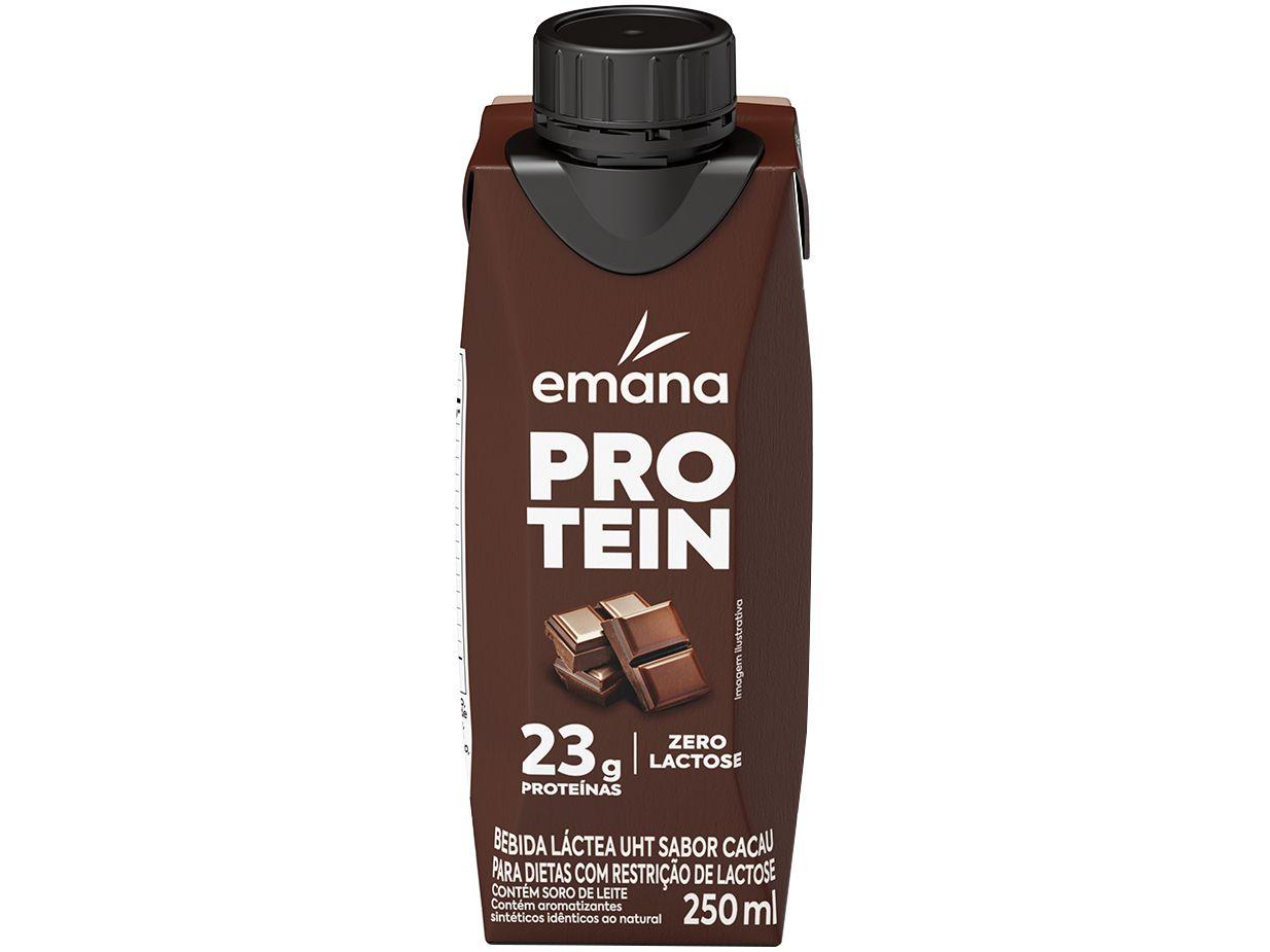 Bebida Láctea UHT com 23g de Proteínas Emana Protein Cacau 250ml