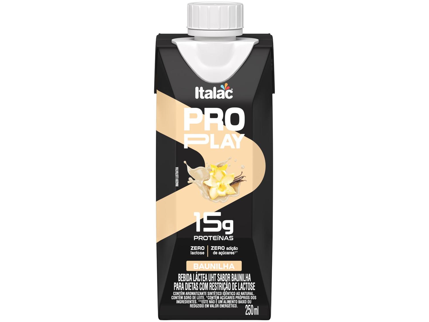 Bebida Láctea UHT Proteica com 15g de Proteínas Italac Whey Protein Pro ...