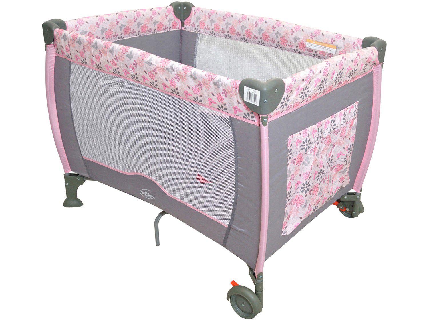 Berço Baby Style Plus Flores - Desmontável 2 Níveis de Altura - Berço ...