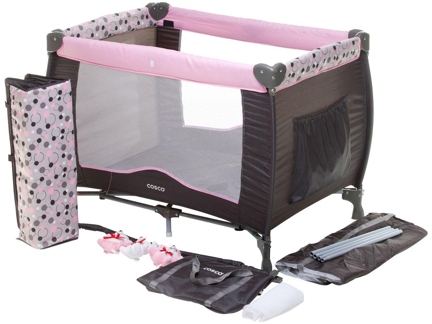 Berço Portátil Cosco Toybar Desmontável - 2 Níveis de Altura para ...