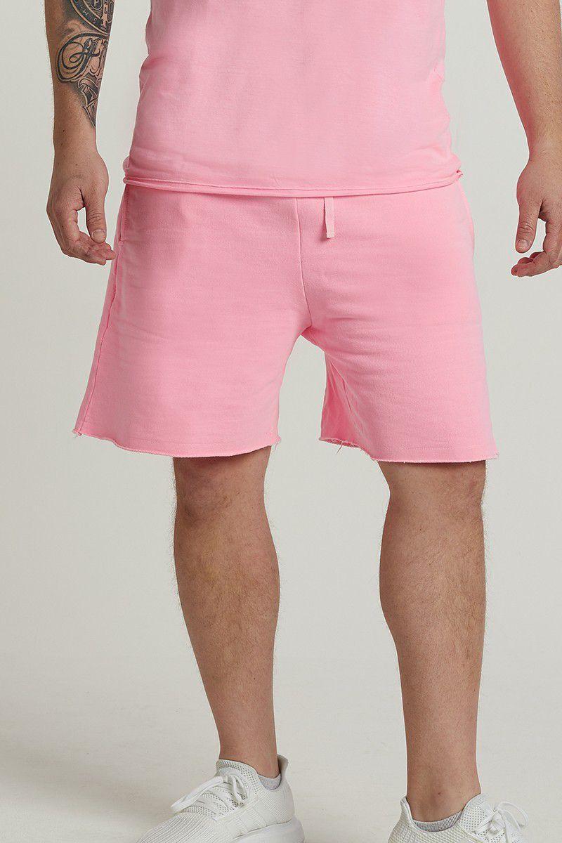 Bermuda Masculina Moletom Rosa Chiclete Amanda Alphamare Bermuda ...