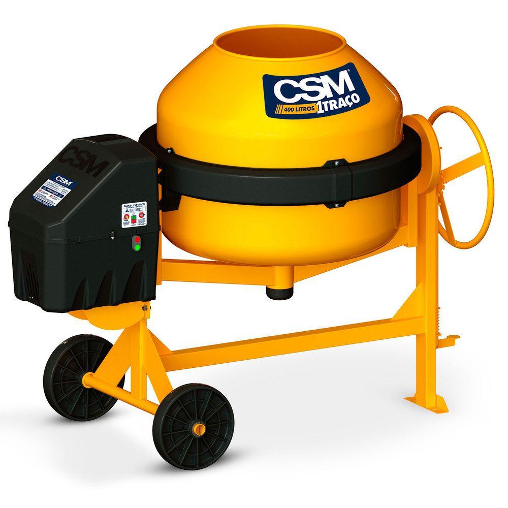 Betoneira 400 litros com motor monofásico e chave elétrica NR12 - 1 ...