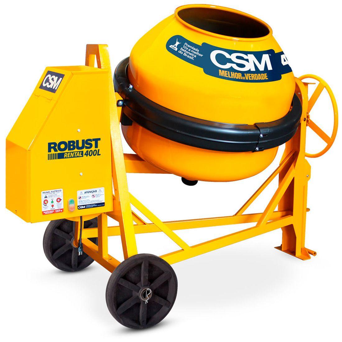 Betoneira Rental 400 Litros Motor 2 CV 4 Pólos CSM - Betoneira ...