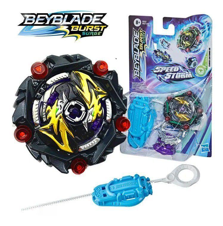 Beyblade Burst Surge C/ lançador Speed Storm - Curse Satomb S6 Hasbro ...