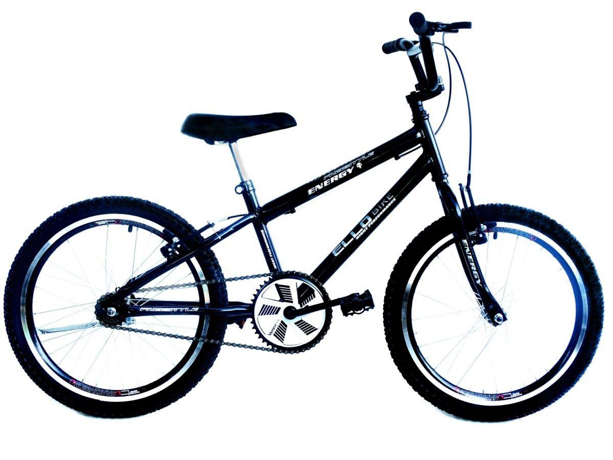 Bicicleta Aro 20 Tipo Cross Free Style Bmx Preta - Ello Bike ...