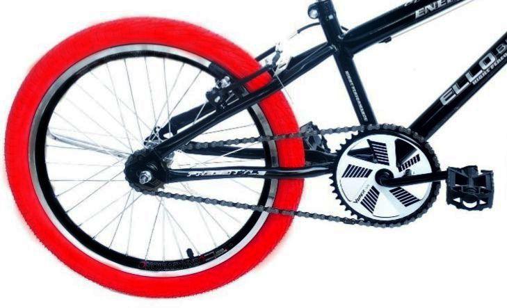Bicicleta Aro 20 Tipo Cross Free Style Bmx Preta/Vermelho - Ello Bike ...