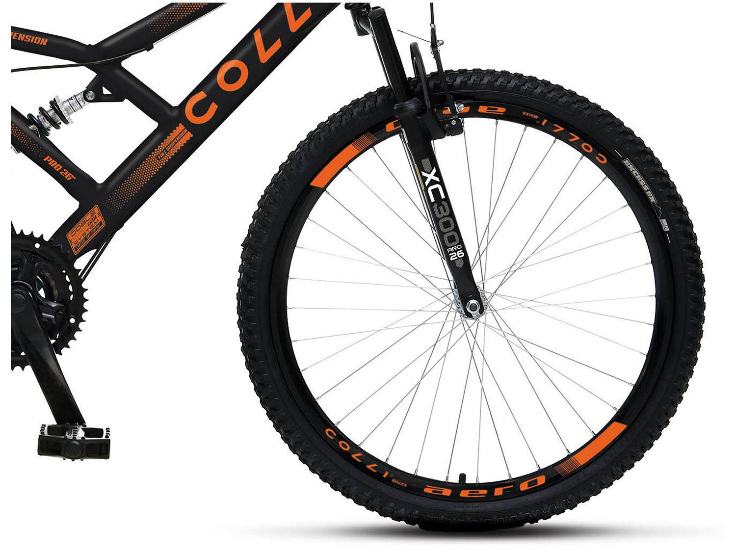 Bicicleta Aro 26 Colli GPS Freio V-Brake - 26" Preto 19"