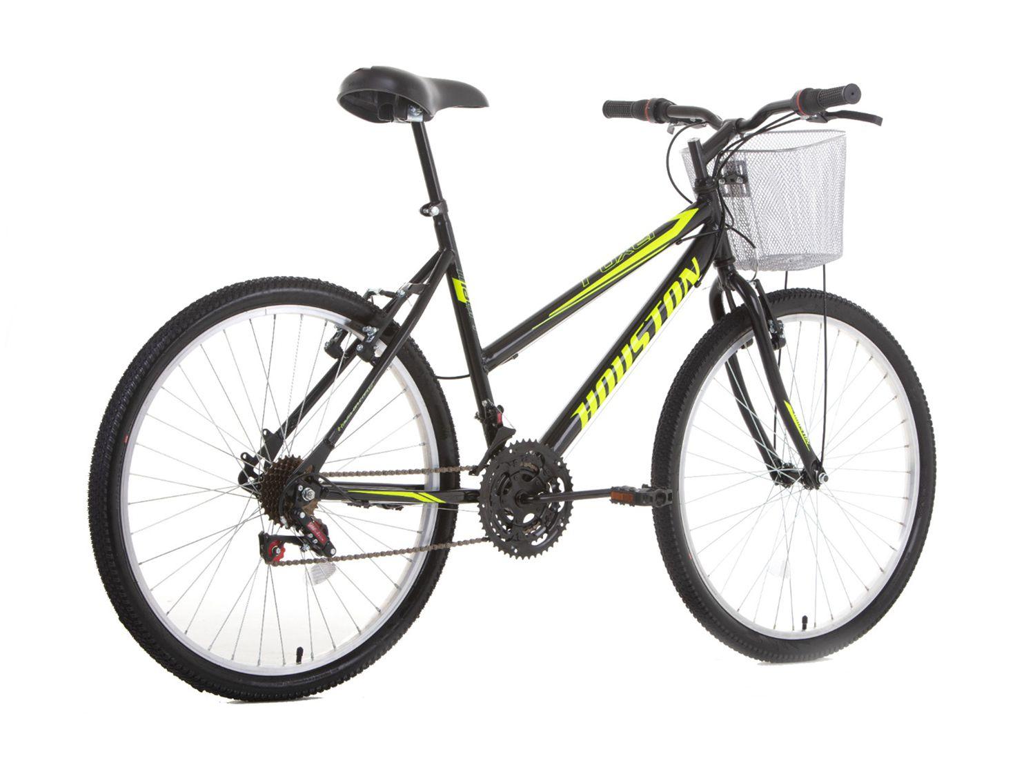 Bicicleta Aro 26 Houston Foxer Maori Freio V-Brake de Aço 21 Marchas