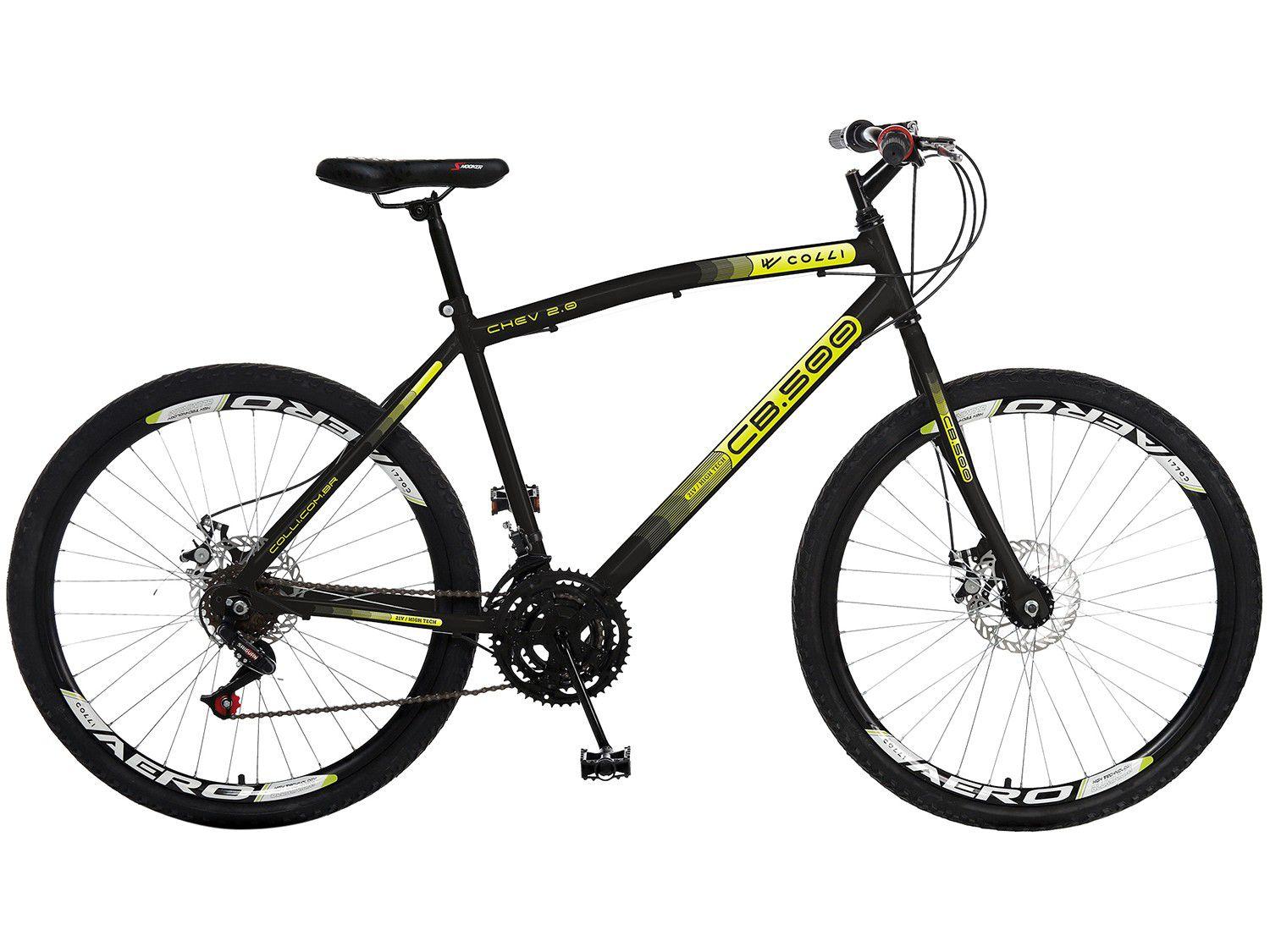 Bicicleta Aro 26 Mountain Bike Colli CB 500 - Freio a Disco 21 Marchas ...