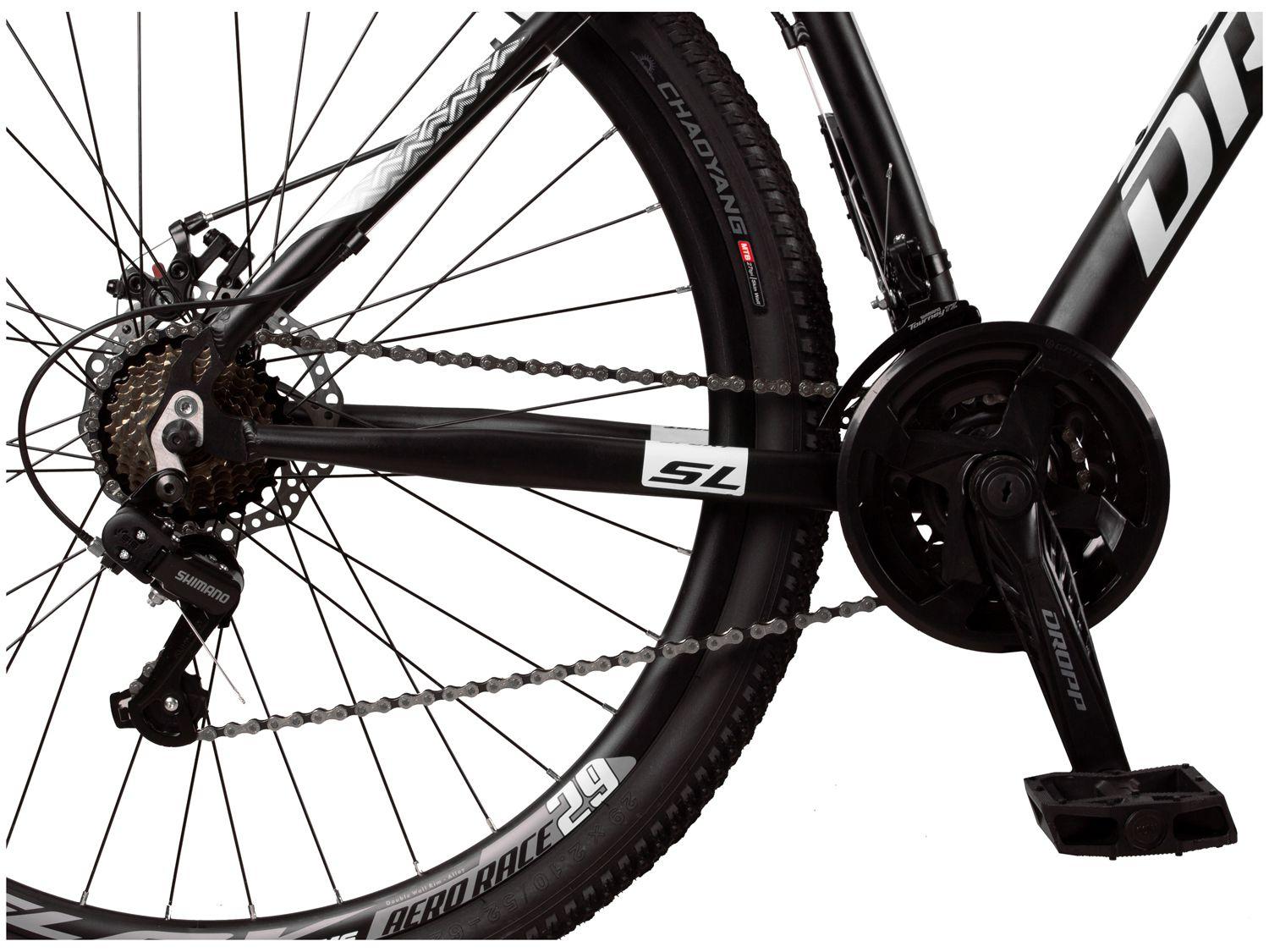 Bicicleta Aro 29 Dropp SL 10199 de Alumínio Freio a Disco 21 Marchas ...