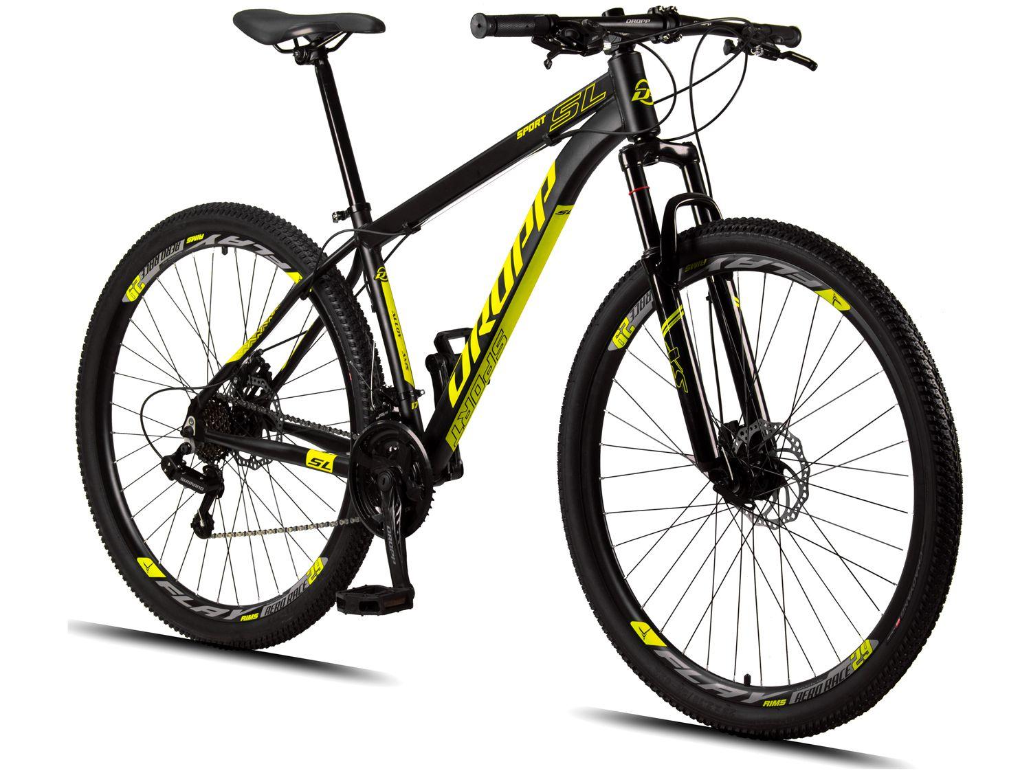 Bicicleta Aro 29 Dropp SL 10211 de Alumínio Freio a Disco 21 Marchas ...