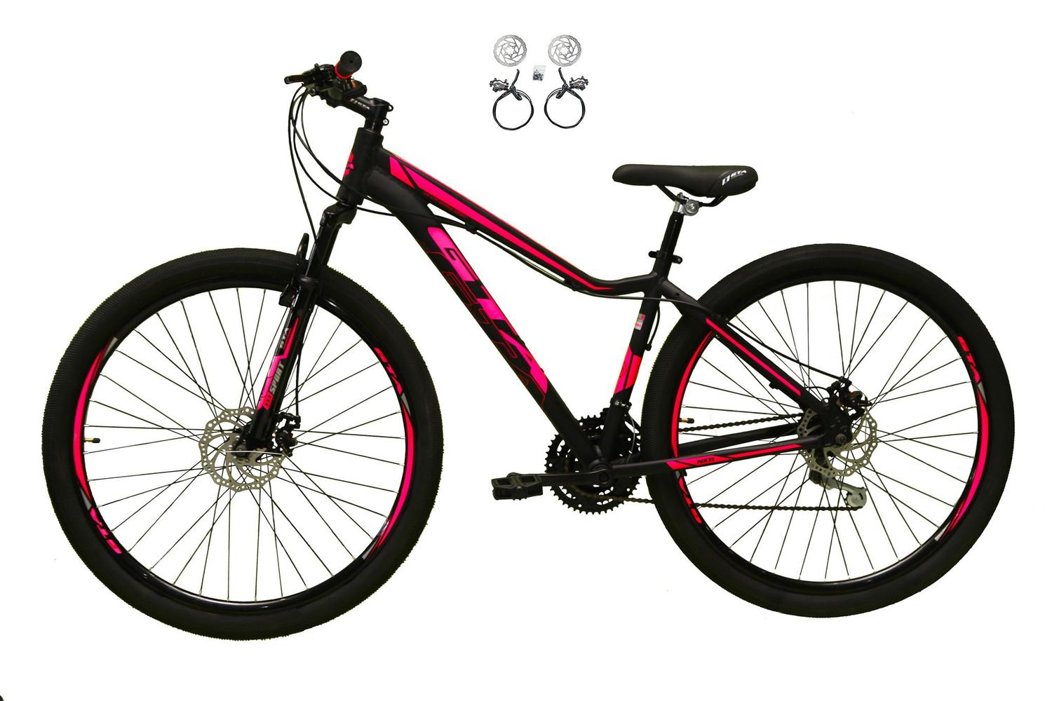 Bicicleta Aro 29 Gta Nx11 Feminina Alumínio 21v Freio a Disco Hidráulico Garfo Com Suspensão ...