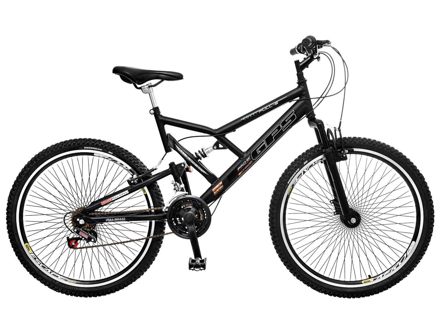 Bicicleta Colli Bike GPS Pro Aro 26 21 Marchas - Dupla Suspensão Freio ...