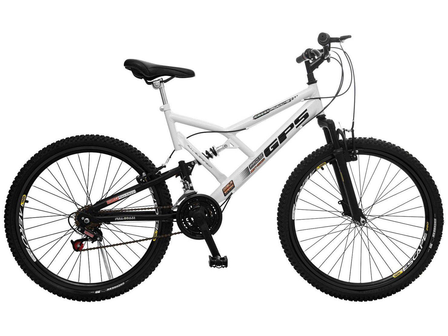 Bicicleta Colli Bike GPS Pro Aro 26 21 Marchas - Dupla Suspensão Freio ...
