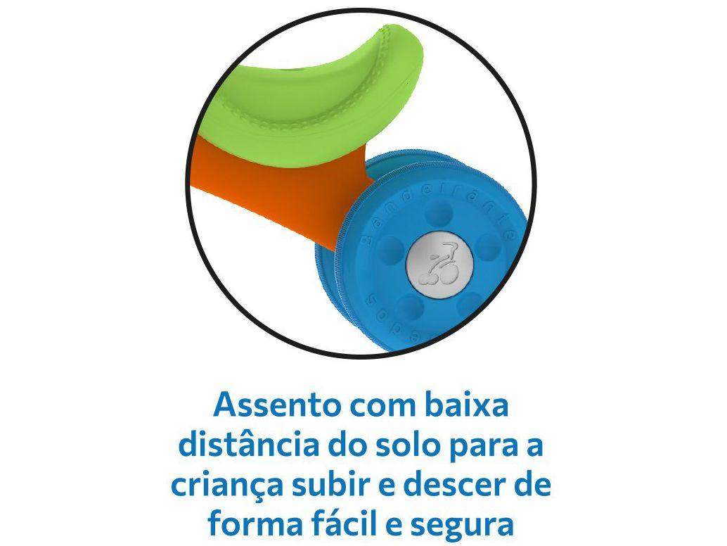 Bicicleta de Equilíbrio Infantil Bandeirante 1144 Pônei Laranja