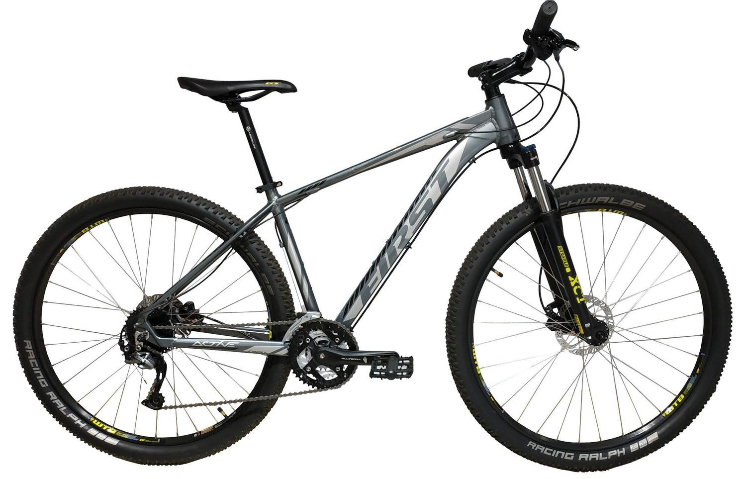 Bicicleta FIRST Active aro 29 - 27v Shimano Alívio/Altus - Freio Tektro ...