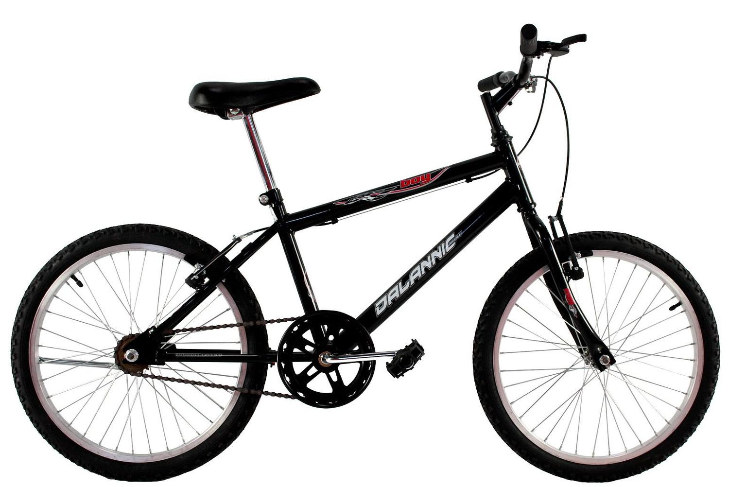 Bicicleta Infantil Aro 20 Masculina Cross Bmx Freestyle Preta ...