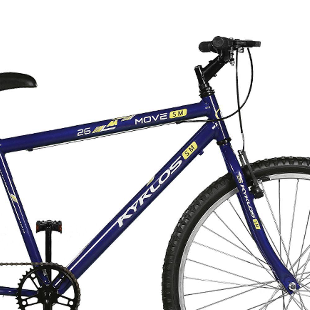 Bicicleta Kyklos Aro 26 Move Sem Marchas Azul - Bicicleta de Passeio ...