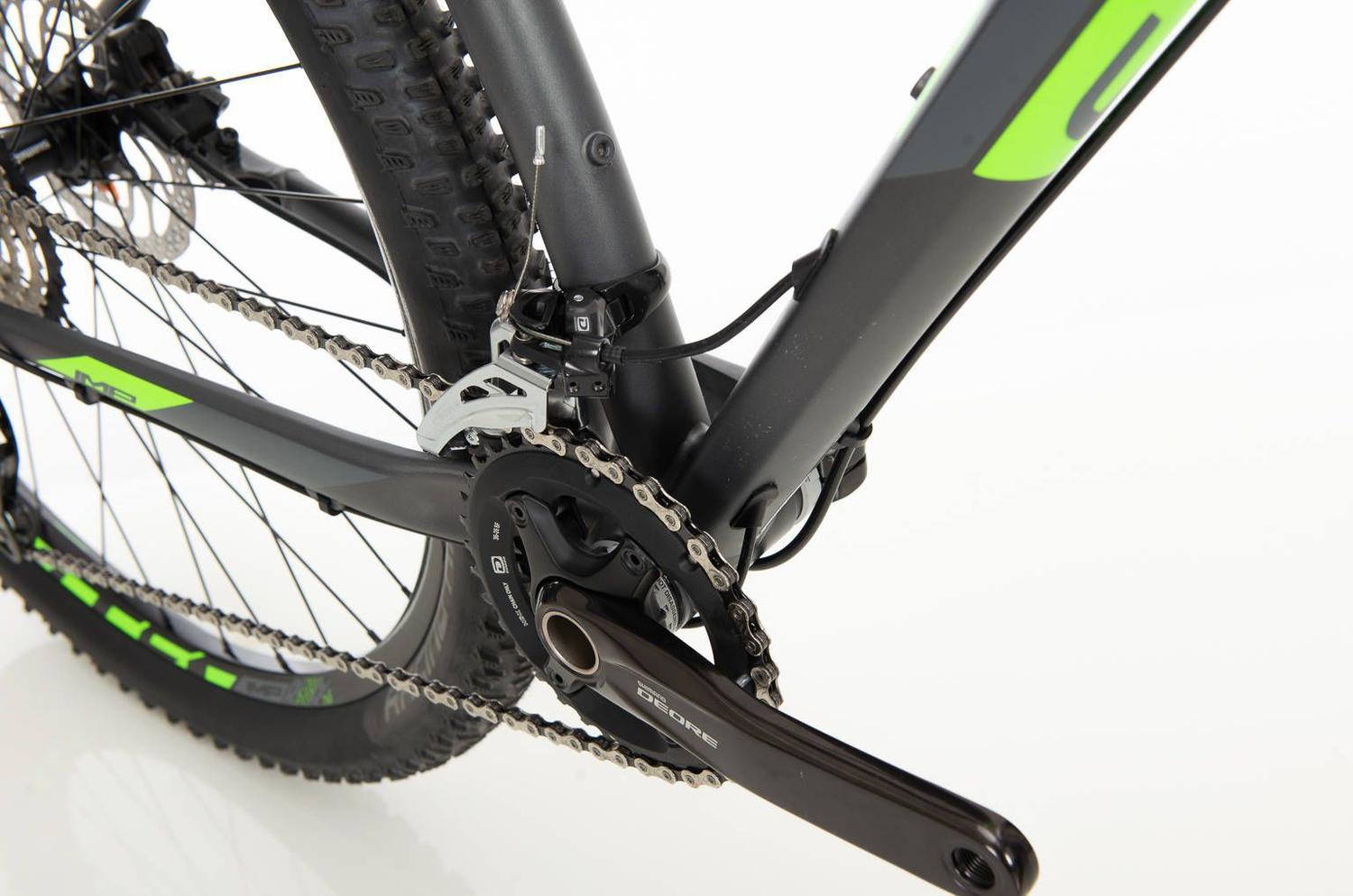 Bicicleta SENSE Impact Pro 2020 - 20v Shimano Deore - Verde Neon/Chumbo ...